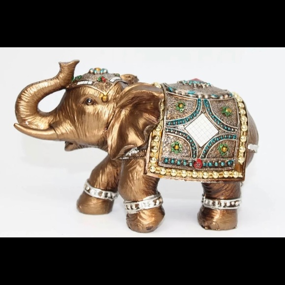 Accents | Elegant Elephant Trunk Statue Lucky Wealth Figurin | Poshmark